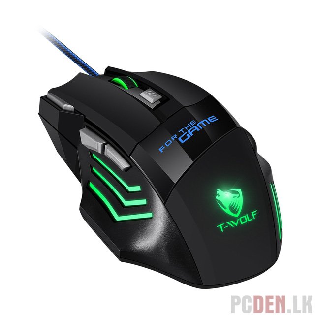 T-WOLF M1 Wired RGB Gaming Mouse » PC DEN